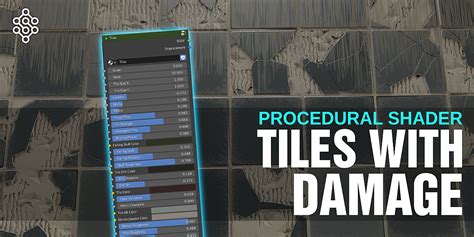Procedural Tiles Shader With Displacement For Blender Cycles