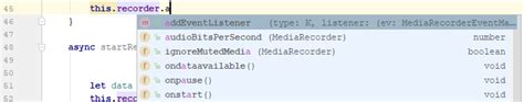 Javascript How Can I Use A Mediarecorder Object In An Angular2