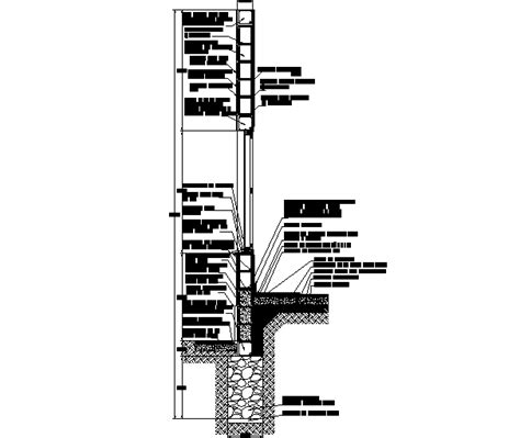 Constructive Detail Wall In Concrete Block Detail Dwg File Cadbull