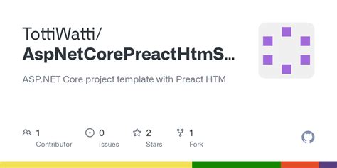Github Tottiwatti Aspnetcorepreacthtmstartertemplate Asp Net Core Project Template With