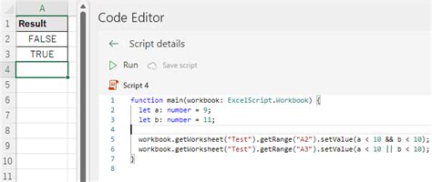 Conditional Branches And Logical Operatorsmicrosoft Excel Office Scripts Kaizenpersonal