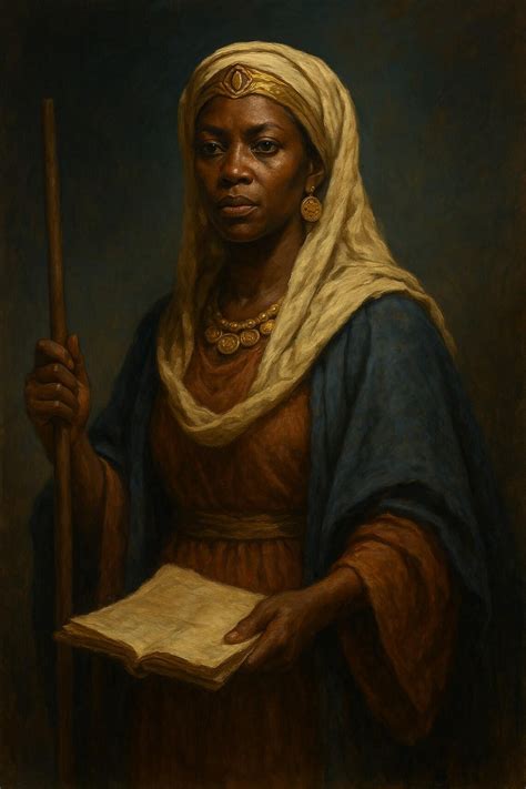 Deborah The Prophetess African Descent Biblical Art Judge Of Israel Faith Warrior Queen