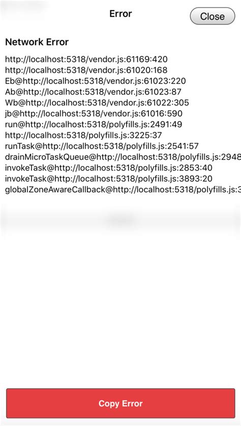 Ios Error If Network Offline When Using Angularfireauth · Issue 667 · Ionic Teamcapacitor · Github