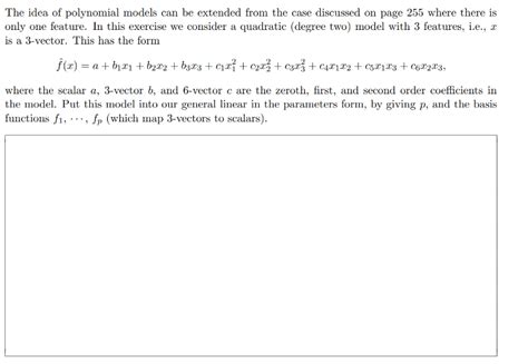 Solved The Idea Of Polynomial Models Can Be Extended From Chegg