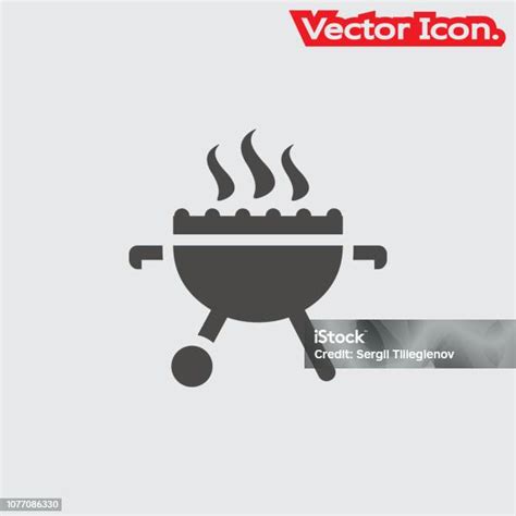 아이콘 격리 된 기호 및 응용 프로그램 웹 및 디지털 디자인에 대 한 평면 스타일 그릴 강철에 대한 스톡 벡터 아트 및 기타 이미지 강철 고기 굽기 Istock