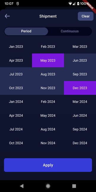 Squared Selection With Custom Cellbuilder In Sfdaterangepicker · Issue