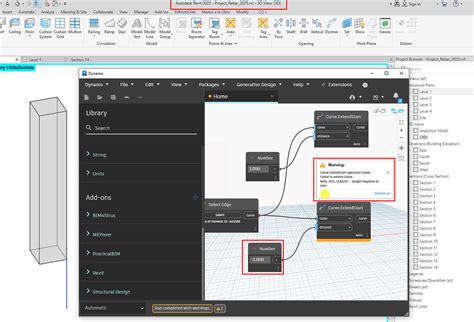 extend curve does not work on negative number revit dynamo