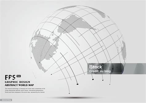 3 차원 추상 행성 세계화 국제화 벡터 배경 가상현실에 대한 스톡 벡터 아트 및 기타 이미지 가상현실 과학 구 Istock