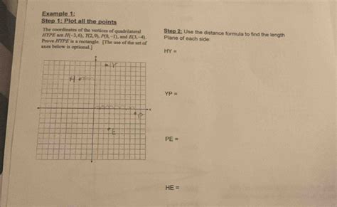 solved example 1 step 1 plot all the points the coordinates of the