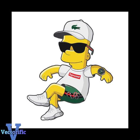 Bart Simpson Wearing Brands Svg Cartoon Svg Bart Simpson S Inspire Uplift