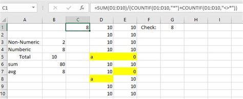 Excel Averageifs Like Formula Which Treats Text As 0 And Not Ignore
