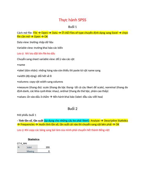 Thực Hành Spss Spss Thực Hành Spss Buổi 1 Cách Mở File File Open Data Ở Chỗ Files Of Type