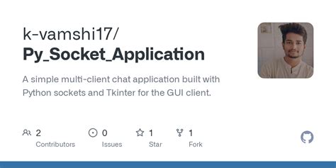 GitHub K Vamshi17 Py Socket Application A Simple Multi Client Chat Application Built With