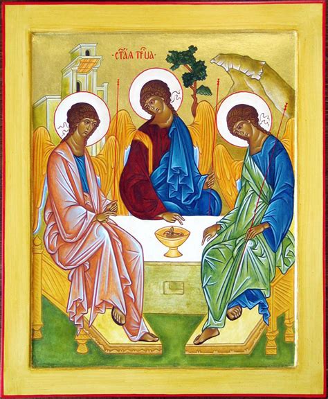 Rublevs Icon Trinity And Humanity