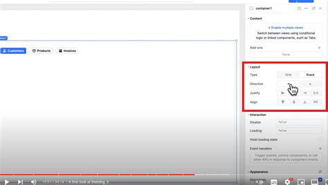 How To Enable Stack Layout Option Of A Container App Building Retool Forum