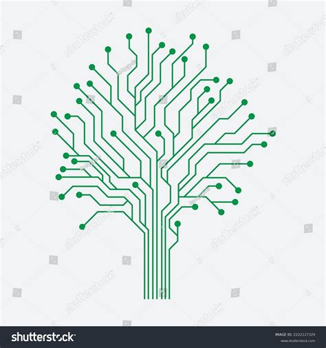 Circuit Tree Tech Logo Design Innovative Stock Vector Royalty Free 2222127329 Shutterstock