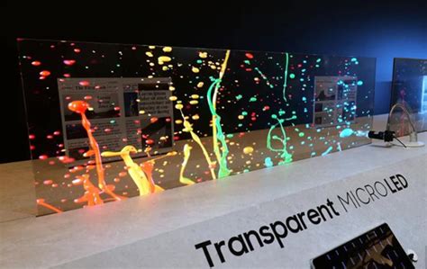 Первый в мире Samsung представила прозрачный экран Microled