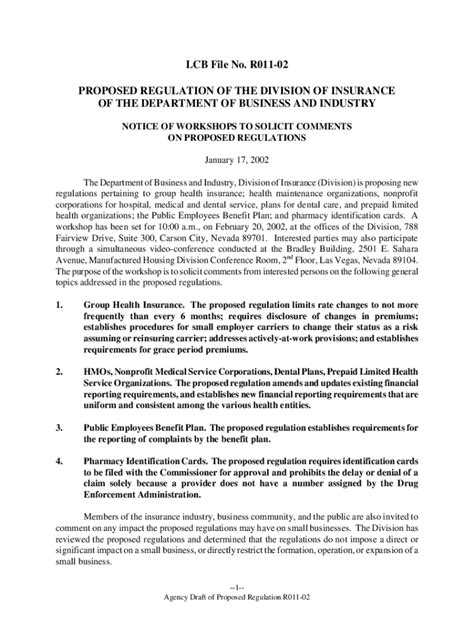 Fillable Online LCB File No. R011-02 PROPOSED REGULATION OF THE ... Fax ...