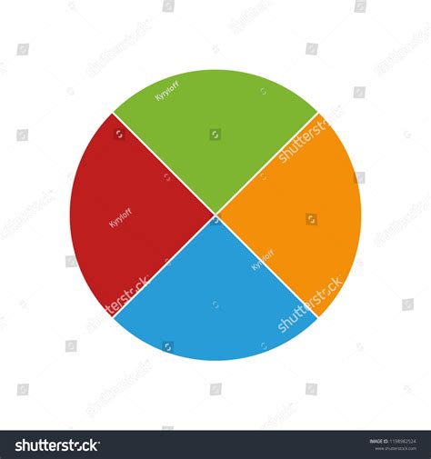 Color Circular Chart Infographic Template Diagram Stock Vector Royalty