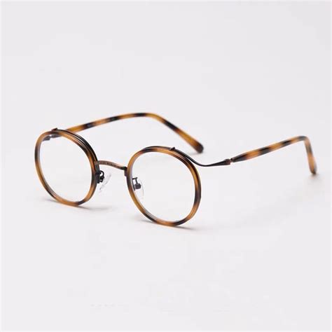 Will Tr90 Punk Retro Round Glasses Frame Charmoo