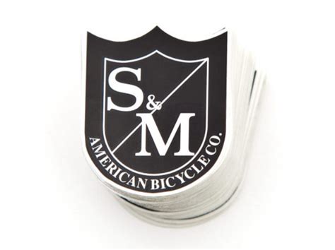 Sandm Small Shield Sticker Black Tbb Bike