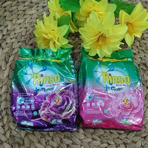 Jual •jeju• Rinso Anti Noda Molto Detergen 400gr 195gr Sabun Cuci Baju Shopee Indonesia