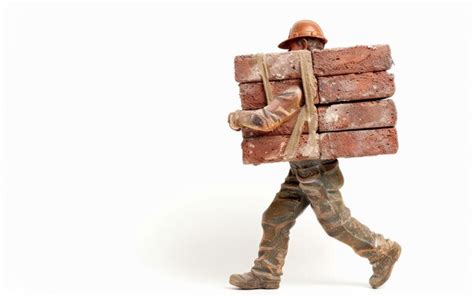 premium photo simplifying construction with the brick carrier on