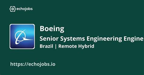 Hiring Senior Systems Engineering Engineer Brazil Remote Hybrid Sao Jose Brazil Rcodingjobs