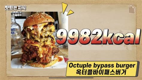 세상에서 가장 높은 칼로리의 햄버거