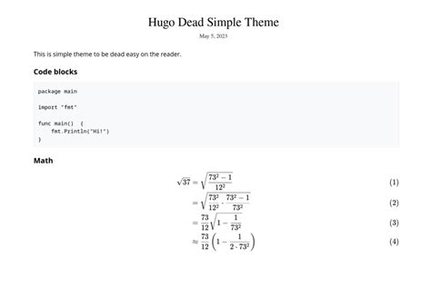 Docs Hugo Themes