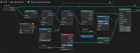 Aligning An Instance Using An Angle Between Two Edges With Geometry Nodes Blender Stack Exchange