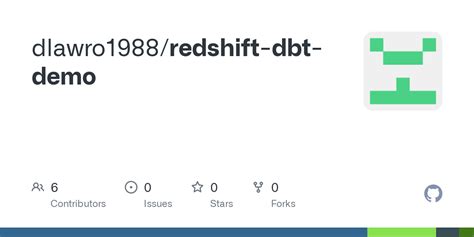 Github Dlawro1988redshift Dbt Demo