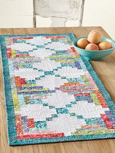 Leafy Logs Table Runner Quilt Pattern Quilted Table Runners Patterns