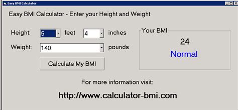 Sreenshot BMI Calculator 1 BMI Calculator Body Mass Index Calculator