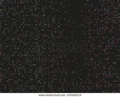 Corrupted Source Code Modern Vector Illustration Stock Vector Royalty
