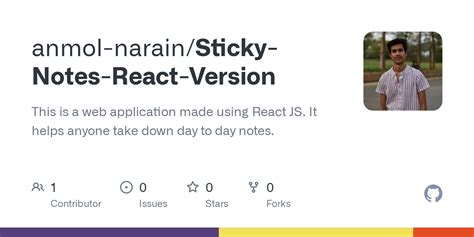 Github Anmol Narainsticky Notes React Version This Is A Web
