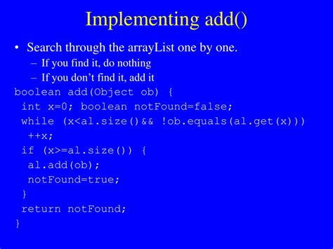 Ppt Implementing Setsmaps With An Unsorted Array Powerpoint