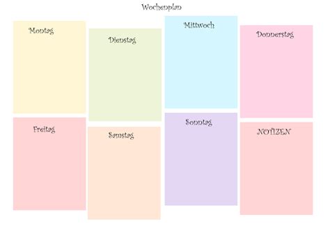 Wochenplan Drucken Weekly Printable Mit Bildern Ausmalbilderfurkinder De