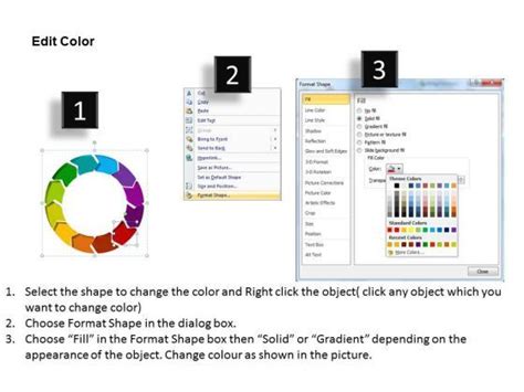 Ppt Templates Cycle Diagram Circle Process Chart PowerPoint Slides