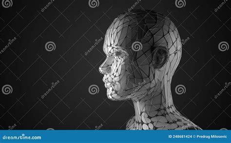 Wireframe Stylized Automated Robot Arm Smart Automated Robotic Arms