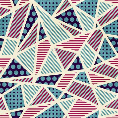 Premium Vector Zigzag Seamless Pattern With Grunge Effect