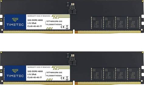 Test De La Ram Ddr5 Timetec 4800 Mhz 64 Go