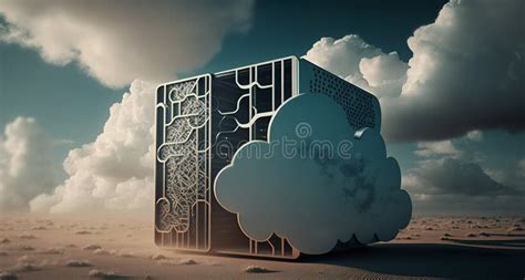 Cloud Computing Technology Concept Generative Ai Stock Illustration Illustration Of Secure