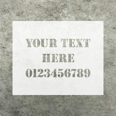 High‑quality Custom Mylar Stencils Stencil Ease