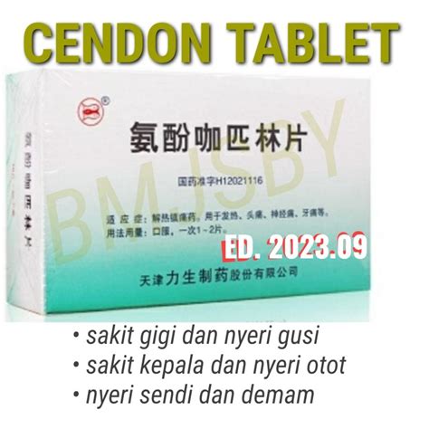 Jual Cendon Tablet 100s Obat Sakit Gigi Sakit Kepala Demam Dan Nyeri