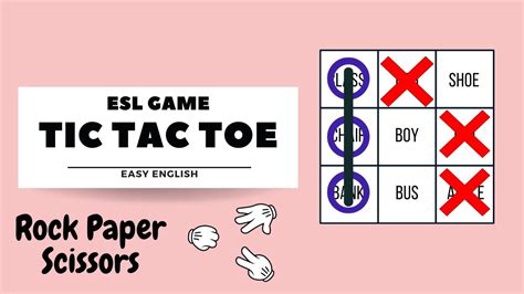 esl games rock paper scissors tic tac toe game eslgames youtube