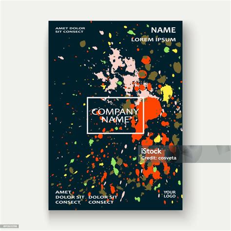 네온 폭발 페인트 예술 커버 프레임 디자인 튀기지 장식 화려한 시작 스프레이 질감 검은 배경 유행 창조적인 서식 파일 벡터 커버