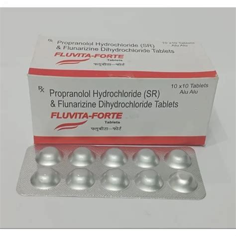 Propranolol Hydrochloride Flunarizine Dihydrochloride Tablet 40 Mg At ₹ 800box In Prayagraj