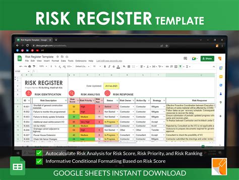 Project Management Risk Register Template