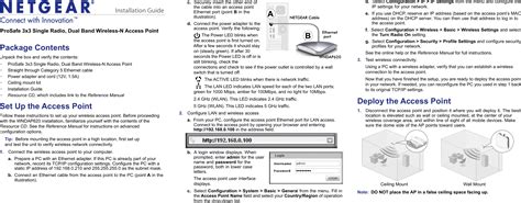 Netgear Orporated Prosafe X Single Radio Dual Band Wireless N Access Point User Manual